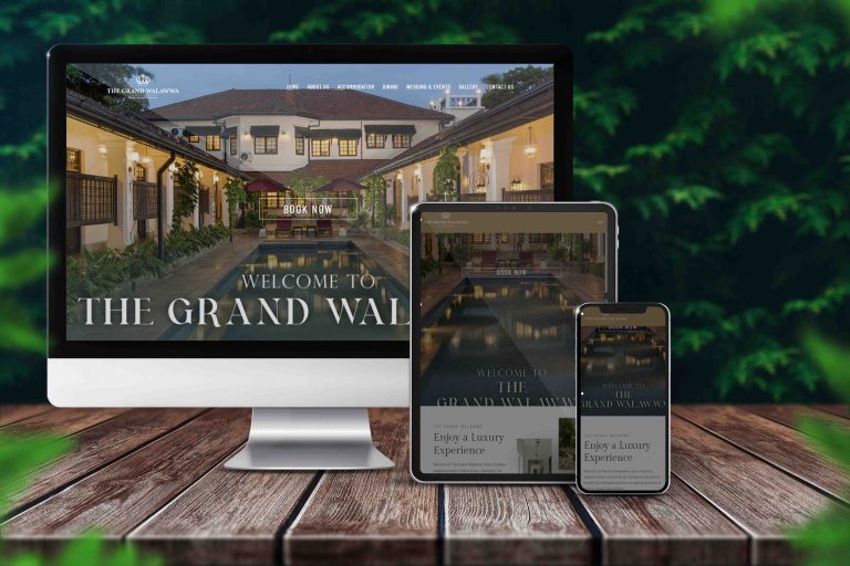 Web Design For The Grand Walawwa - OneFex Digital Labs